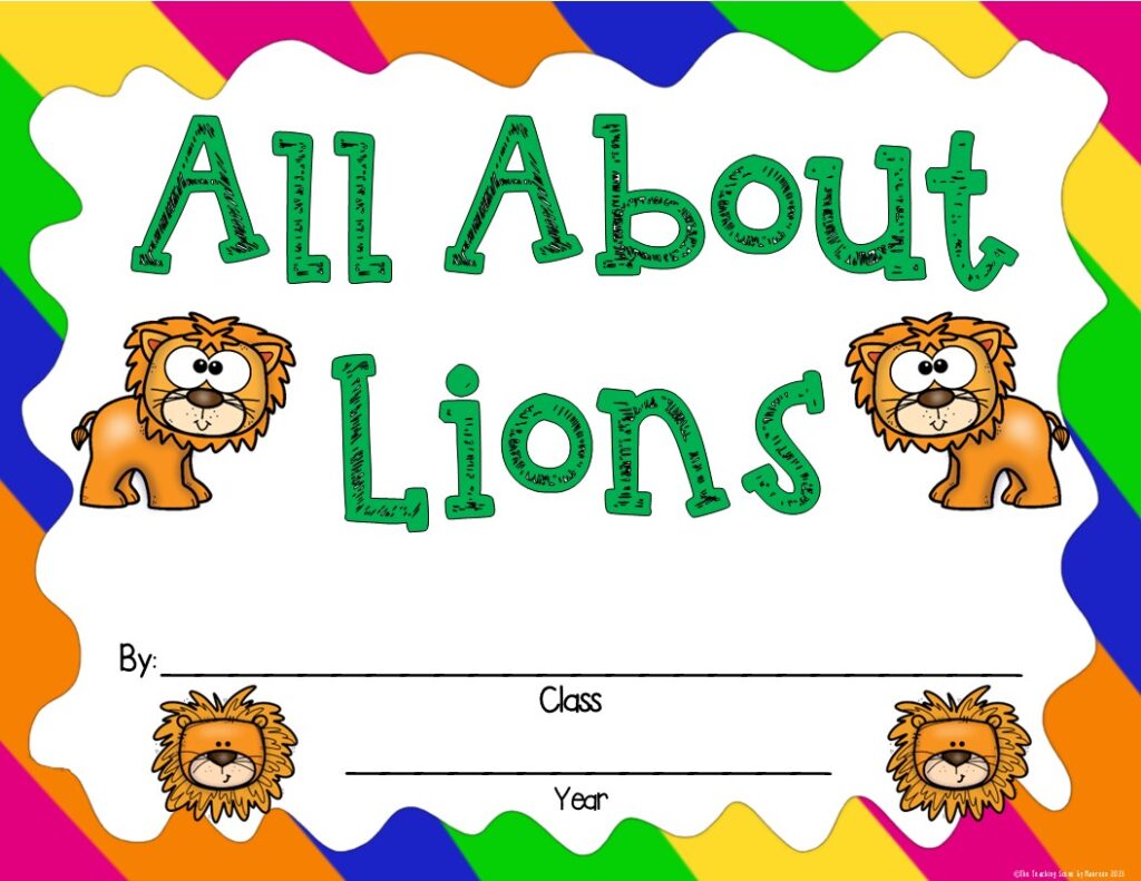 Cross-Curricular Lions Thematic Unit Ideas - The Teaching Scene
